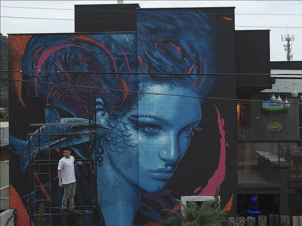 Valdi Valdi Street Artist - the Blue Graffiti Art
