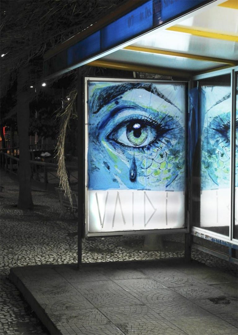 Valdi Valdi Street Artist - the Blue Graffiti Art